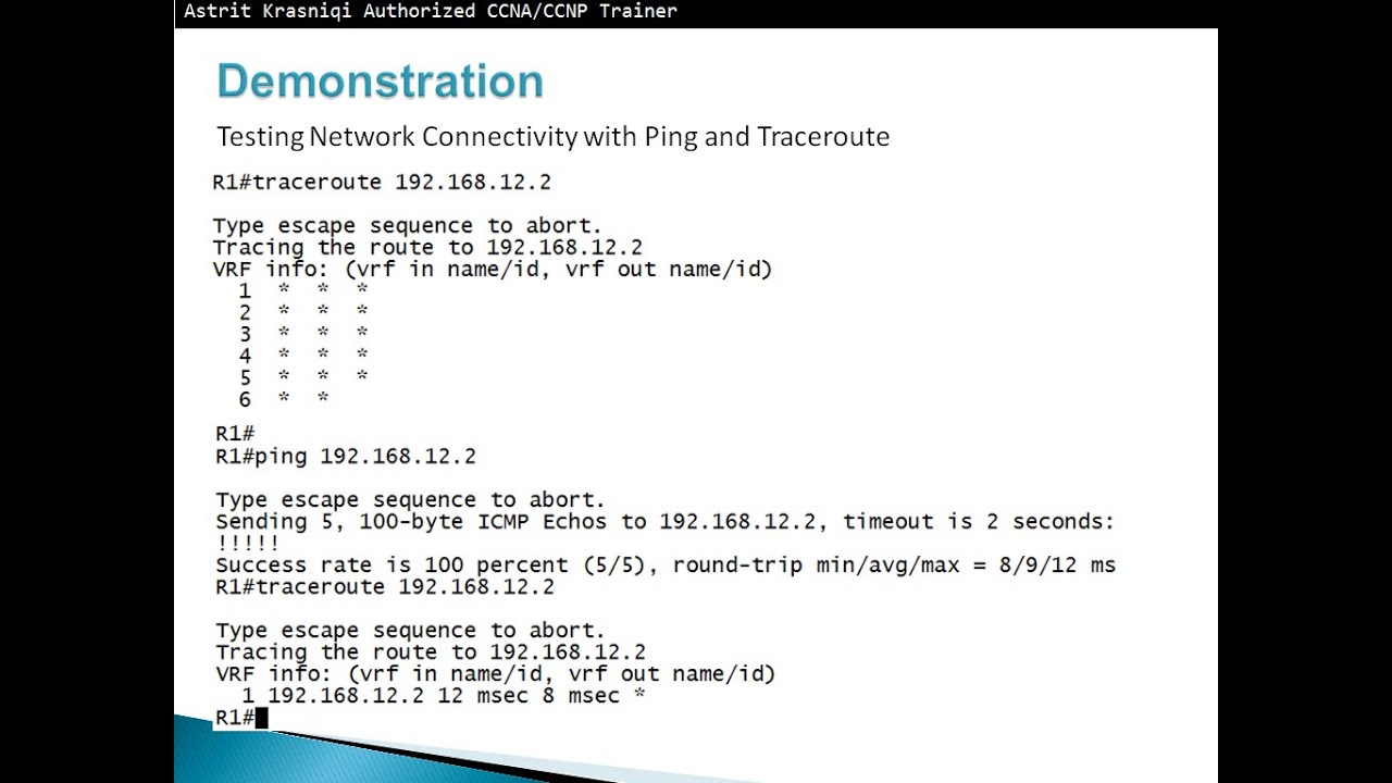 8.3 Connectivity Verification - CCNA1: Chapter 8 - IP Addressing Part 3 ...