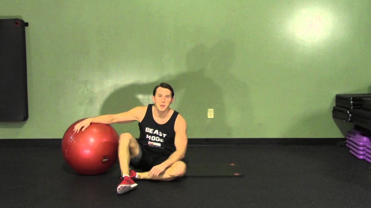 Stability Ball One Leg Hip Up - HASfit Glute Exercises - Butt Exercise ...