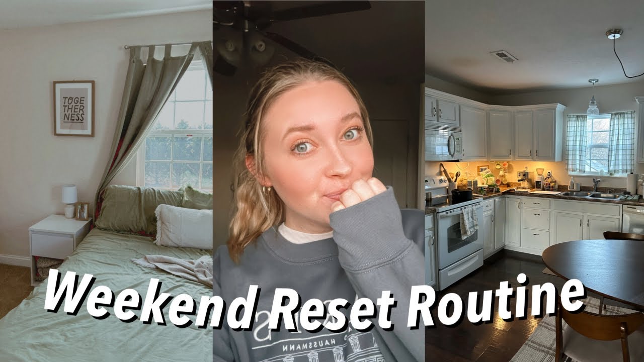 saturday reset routine to prepare for the week 🧺//cleaning, working ...