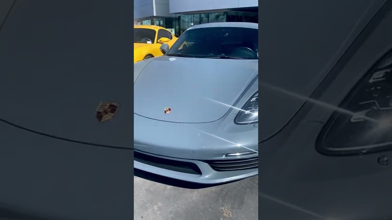 Just put a deposit on this gem!! Graphite Blue Metallic 718 Cayman with ...