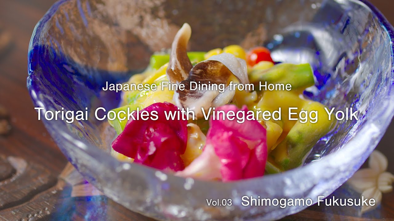 Torigai Cockles with Vinegared Egg Yolk by Shimogamo fukusuke - YouTube