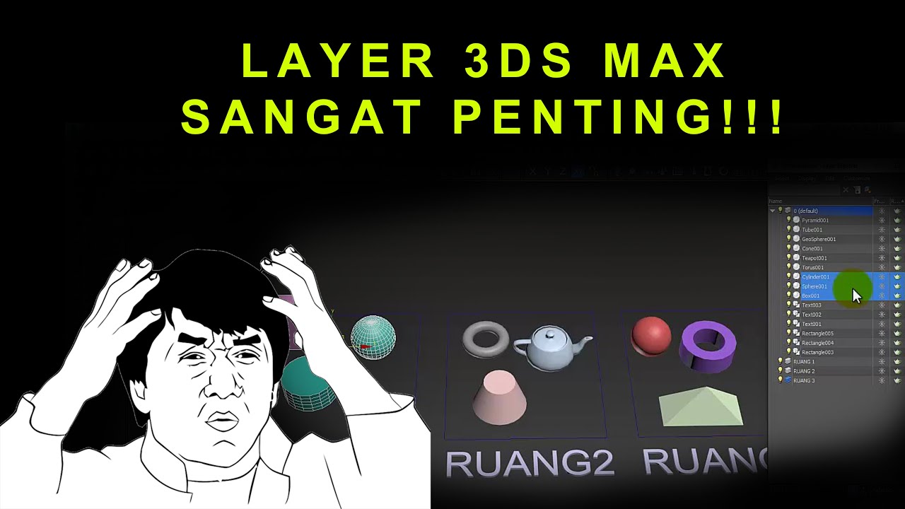 LAYER 3DS MAX TERNYATA SANGAT PENTING! - YouTube