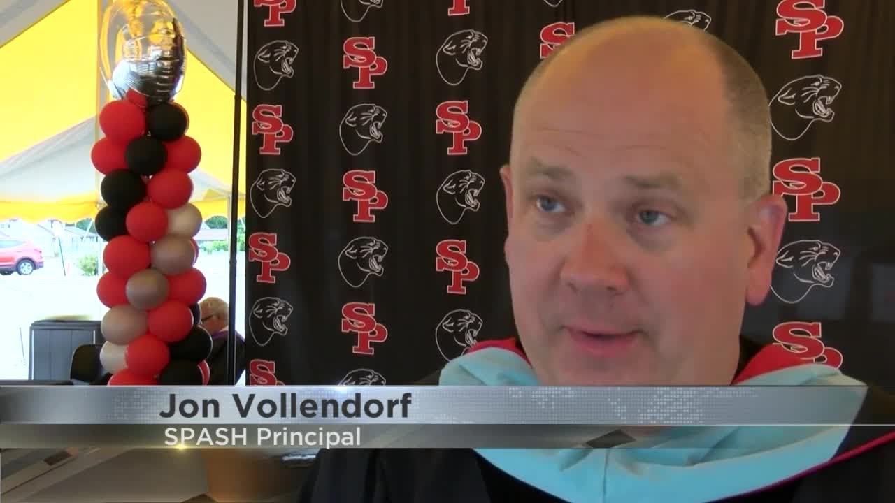 SPASH students celebrate graduation - YouTube