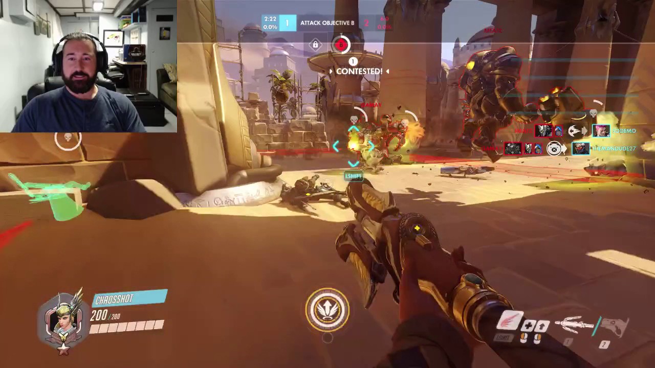 Fail Emote after 4 person rezz as Mercy - YouTube