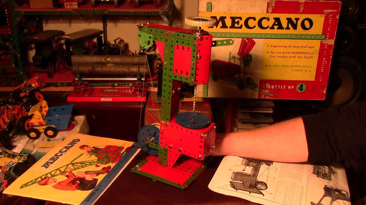 MECCANO NO.4 OUTFIT DRILLING MACHINE (1961) - YouTube