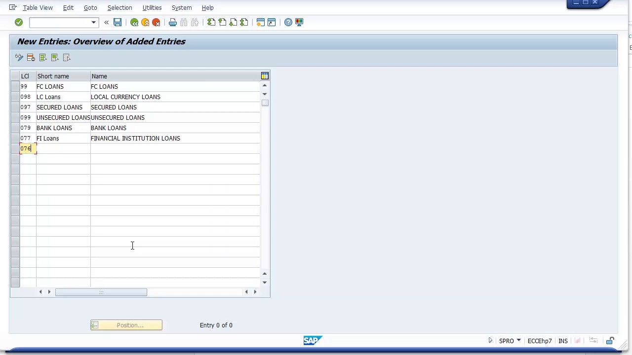 SAP CML Configuration - Define Loan Classes - YouTube