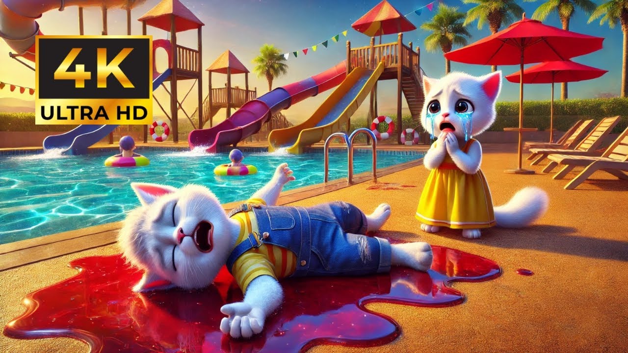 kittens play Adventurous games at water park! - YouTube