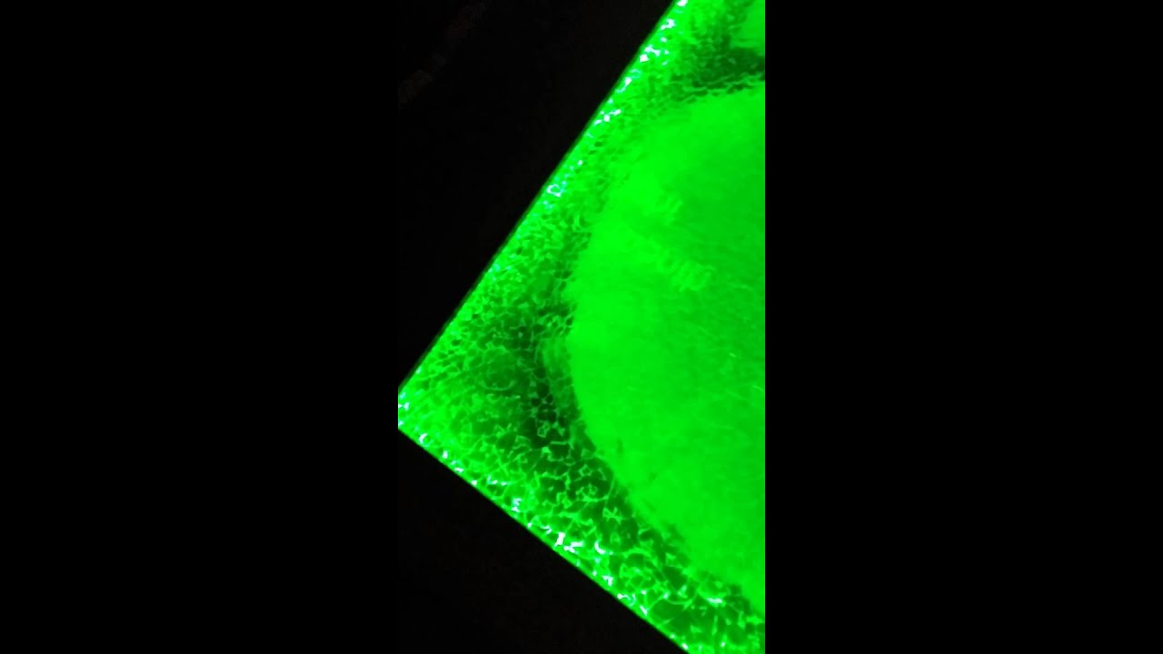 Shattered glass top with RGB LED lights - YouTube