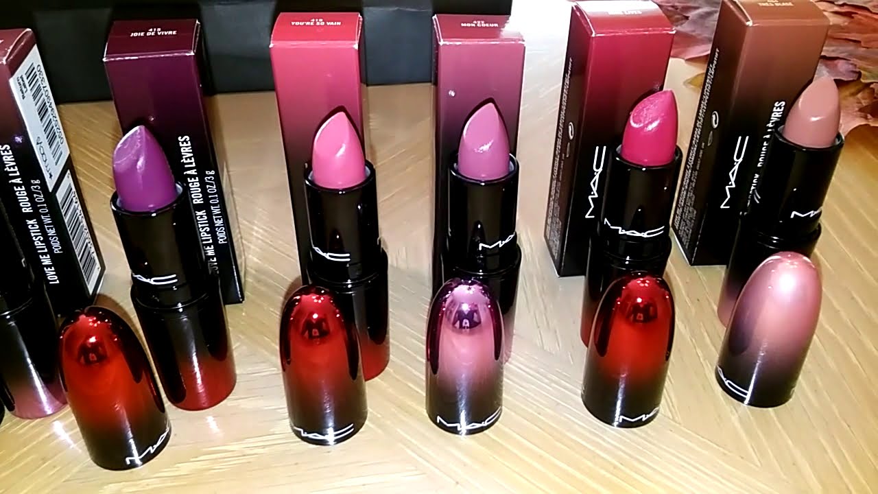 MAC Love Me Lipstick Haul October 2019 - YouTube