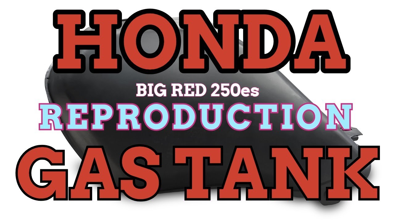 Honda Big Red 250es - Reproduction Serwa Metal Gas Tank - I love it ...