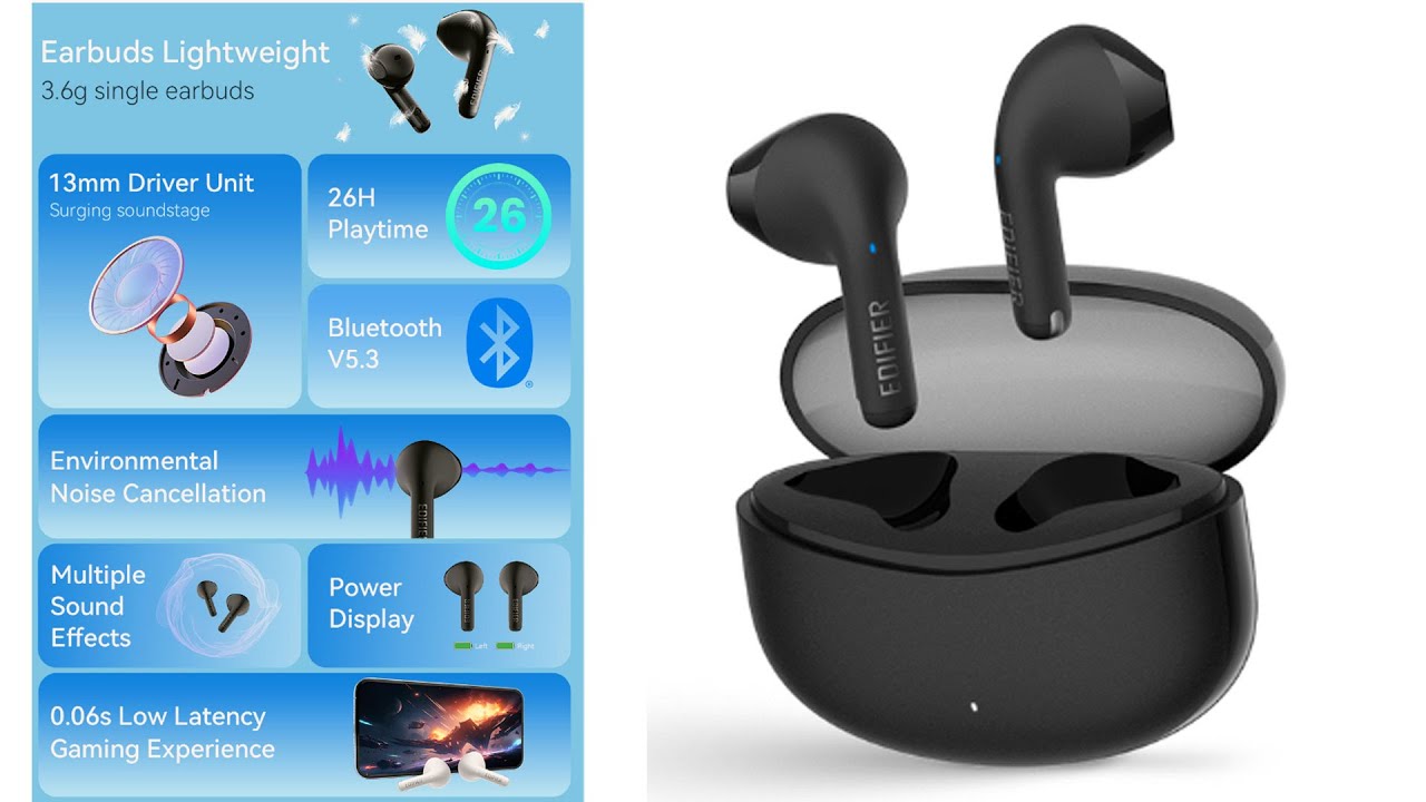 Edifier X2s TWS Bluetooth Earbuds True Wireless Earphone - YouTube