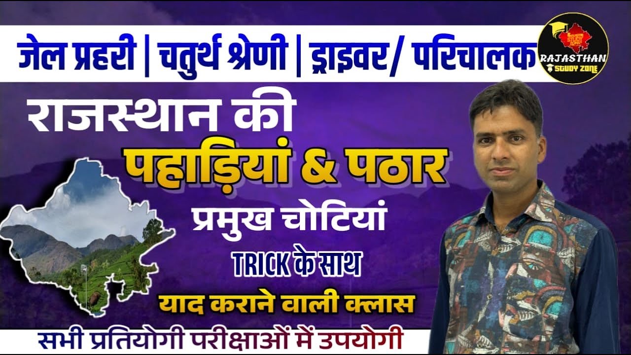Rajasthan ki Phadiya, Pathar & Chotiya || Rajasthan 4th Grade 2025 ...