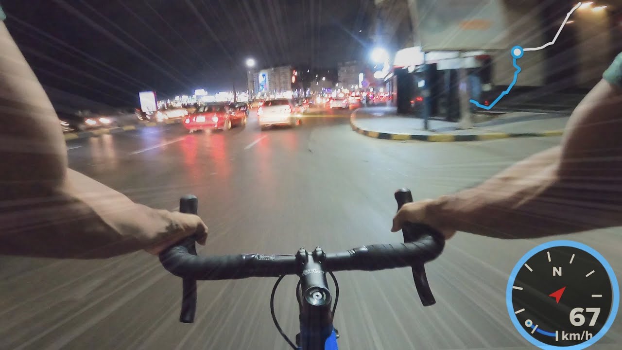 bicycle night ride - YouTube