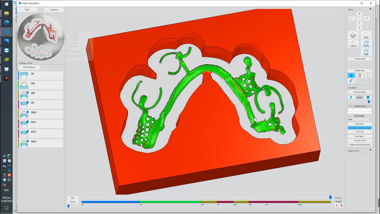 Test new strategy - Partial denture - PrograMill CAM V4.2 - Pm7 Ivoclar ...