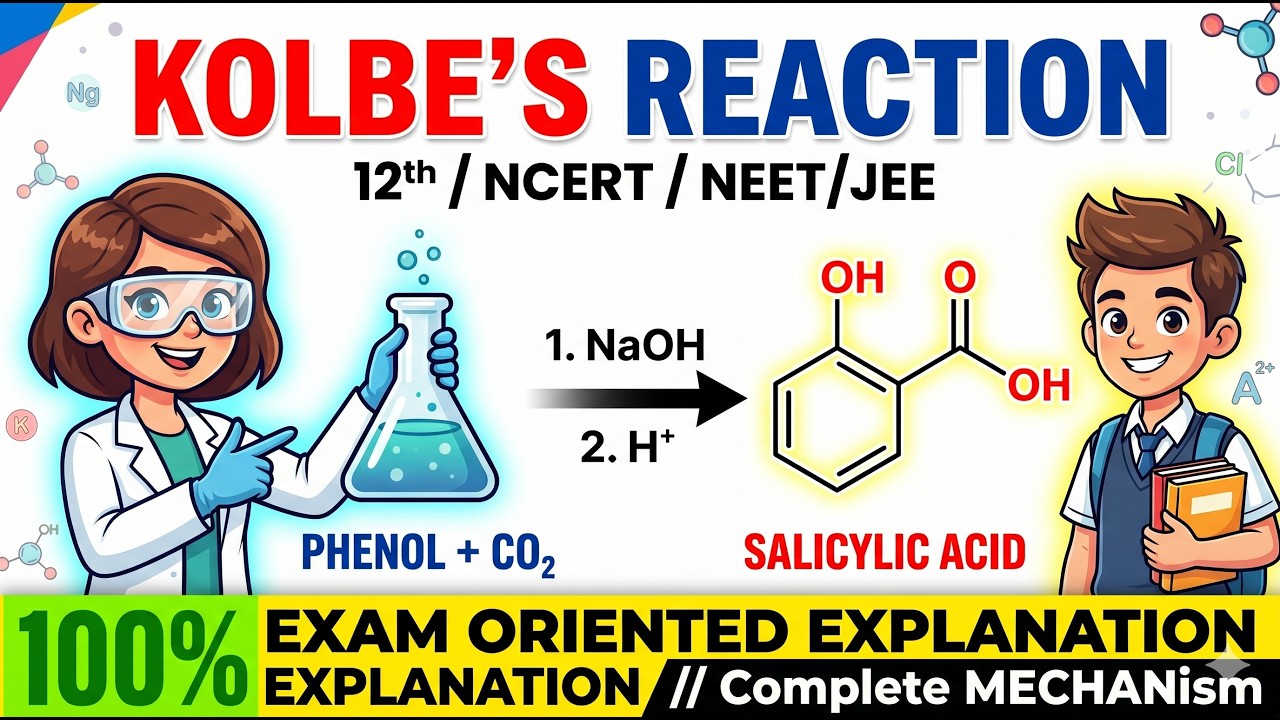 Kolbe’s Reaction – 100% Exam Oriented Explanation // 12th / ncert ...
