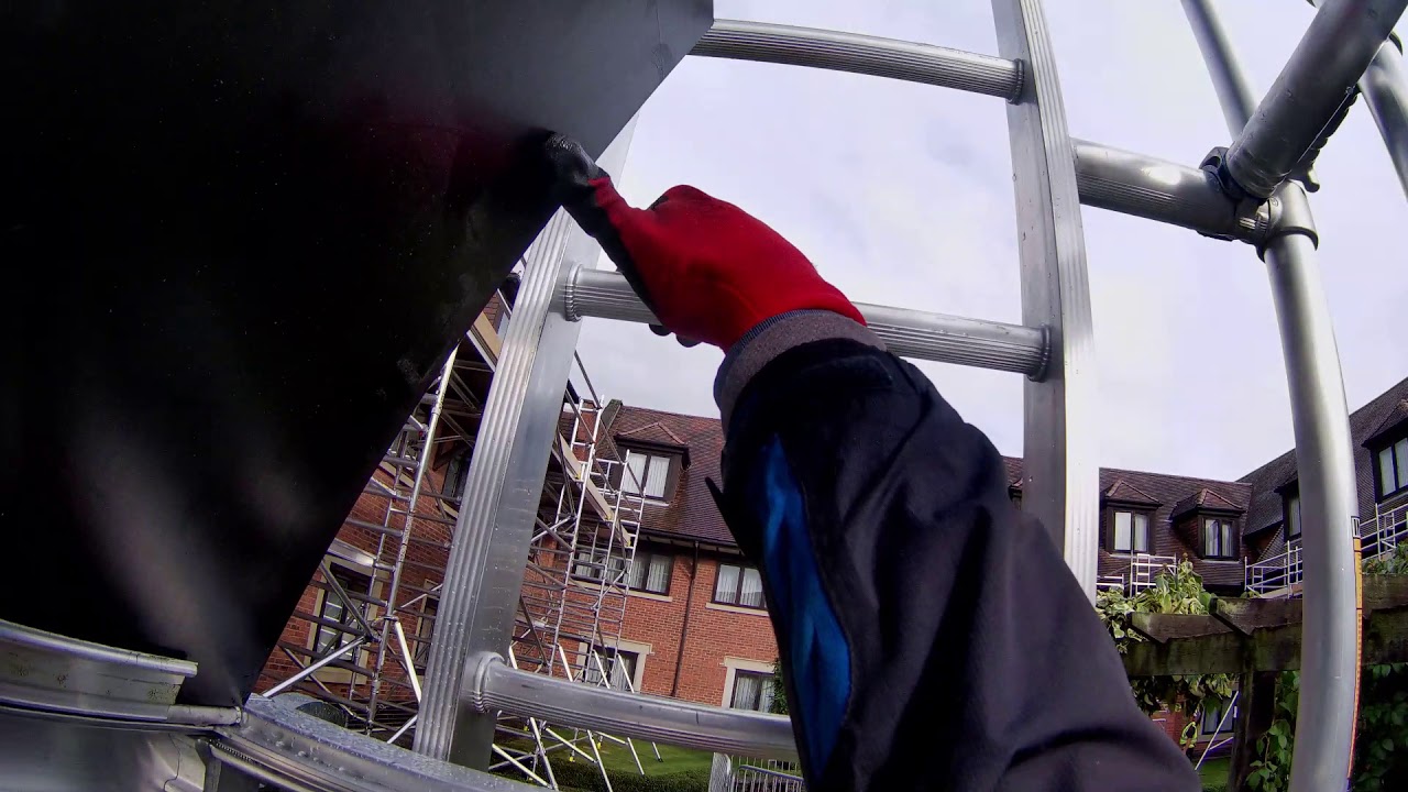 Complex scaffold tower assembly – time-lapse & helmet cam footage - YouTube