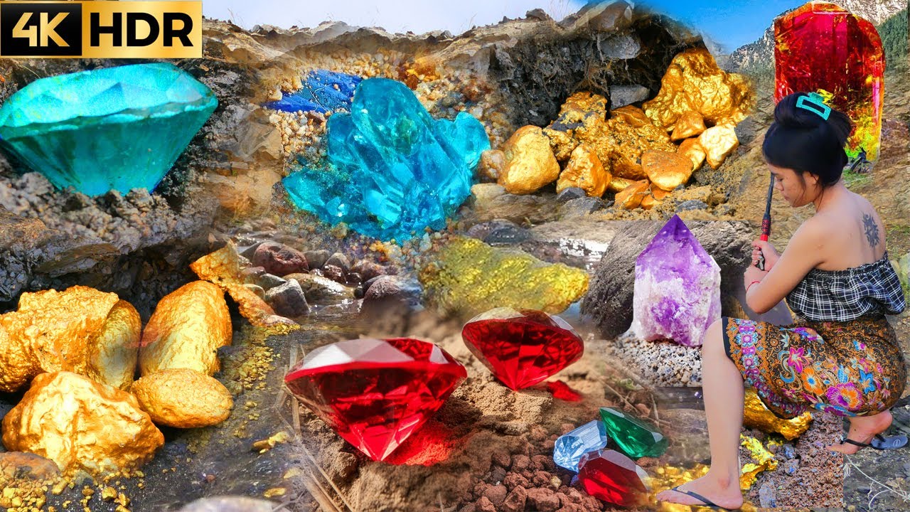 Digging for GOLD at the River, STRUCK DIAMONDS, GEMS, and CRYSTALS ...