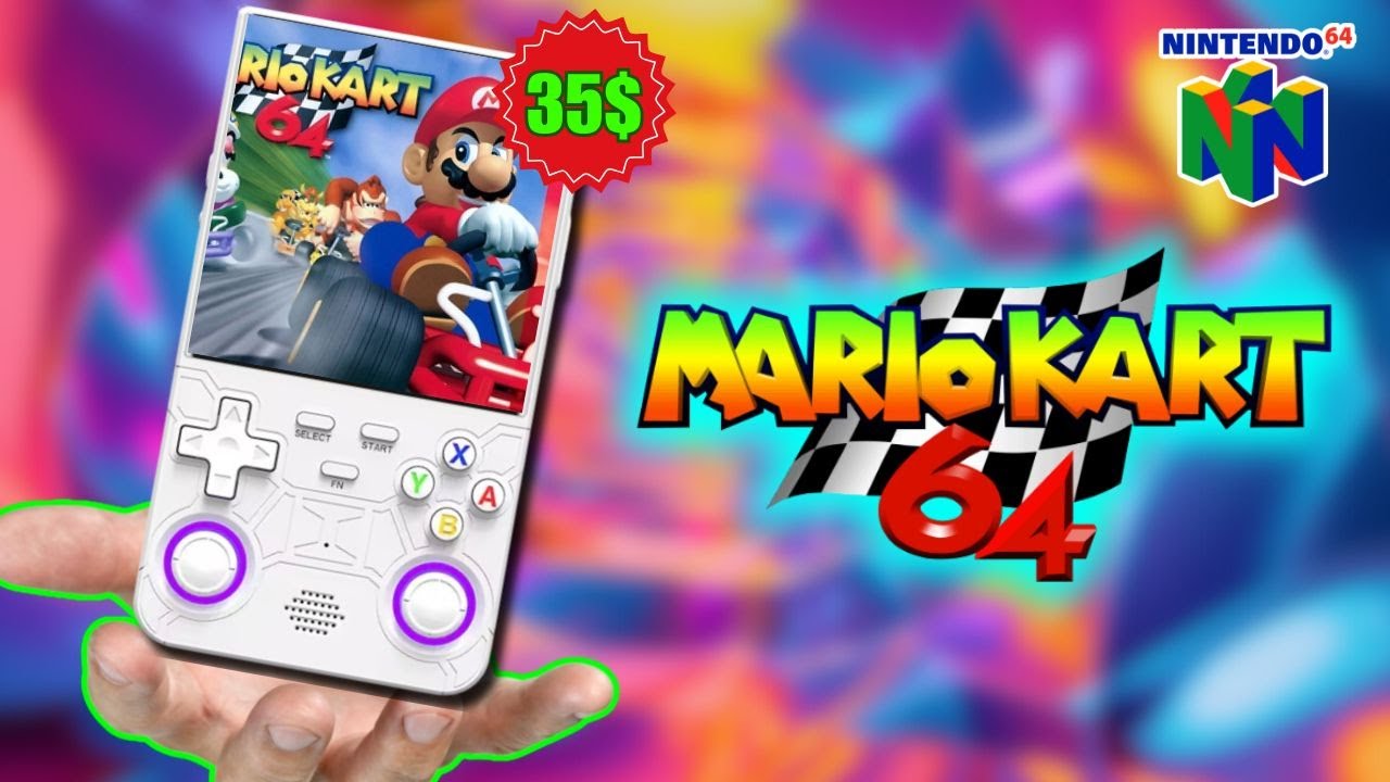 Mario kart 64 On This 35$ Gaming Console | R36 Ultra Gameplay 2025 ...
