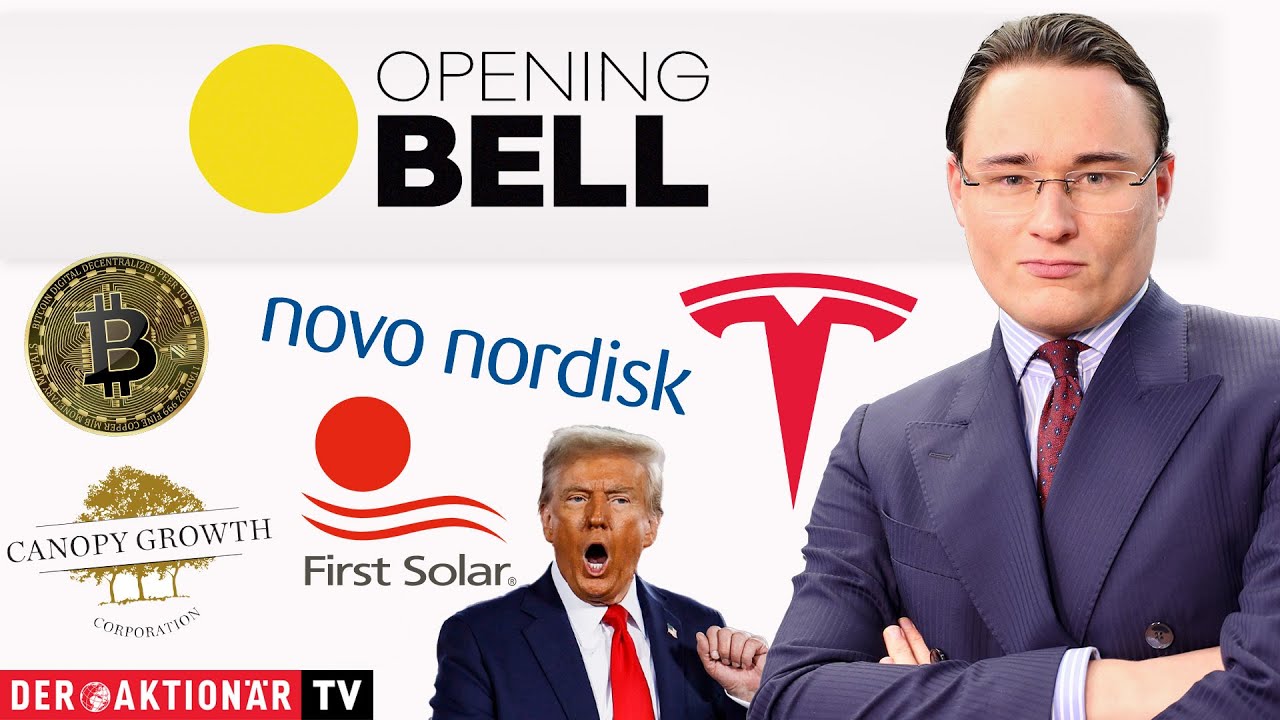 Opening Bell: Bitcoin, Trump Media, Tesla, Novo Nordisk, Canopy Growth ...