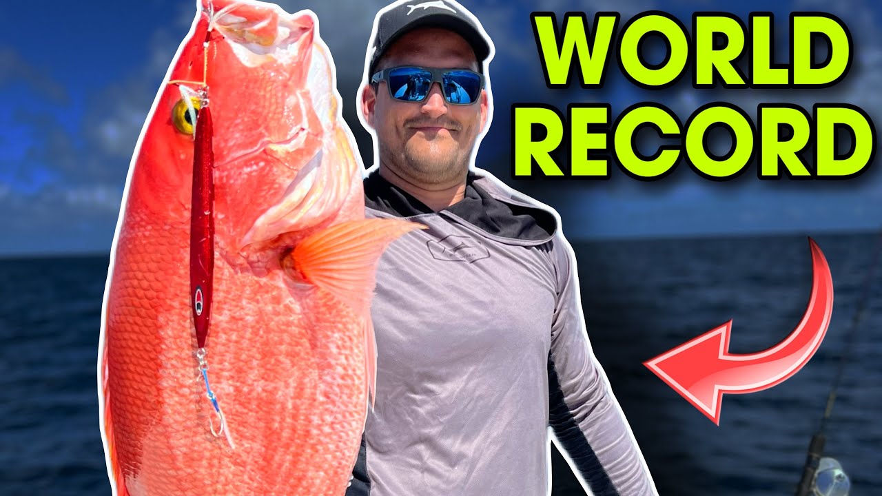 WORLD RECORD SNAPPER - Jigging for HUGE FISH In DEEP WATER. - YouTube