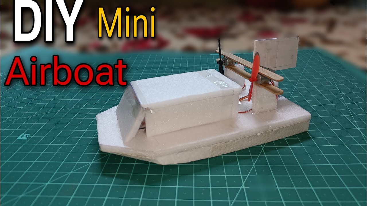 How To Make Mini RC Airboat | Diy RC Airboat - YouTube