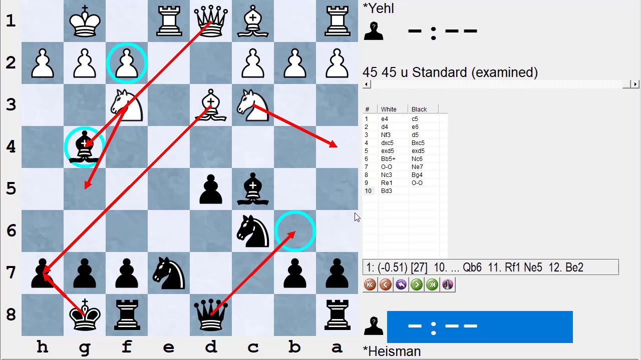 Complicated Chess game! NM Heisman #2 Yehl-Heisman 1968 - YouTube