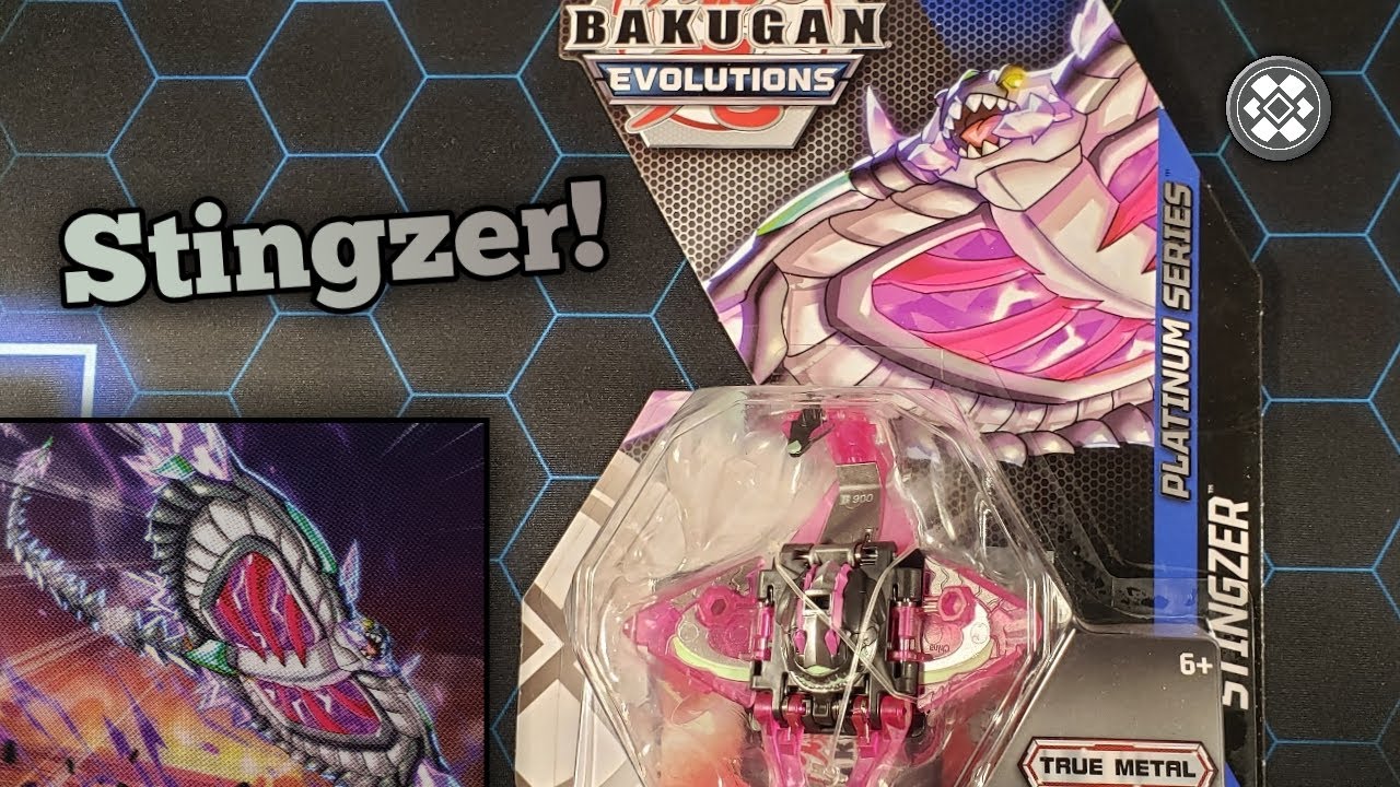 Bakugan Geogan Platinum Darkus Stingzer Opening!! (Evolutions) - YouTube