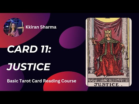Card 11 - Justice | FREE Basic Tarot Card Reading Course 🔥💯😱 - YouTube