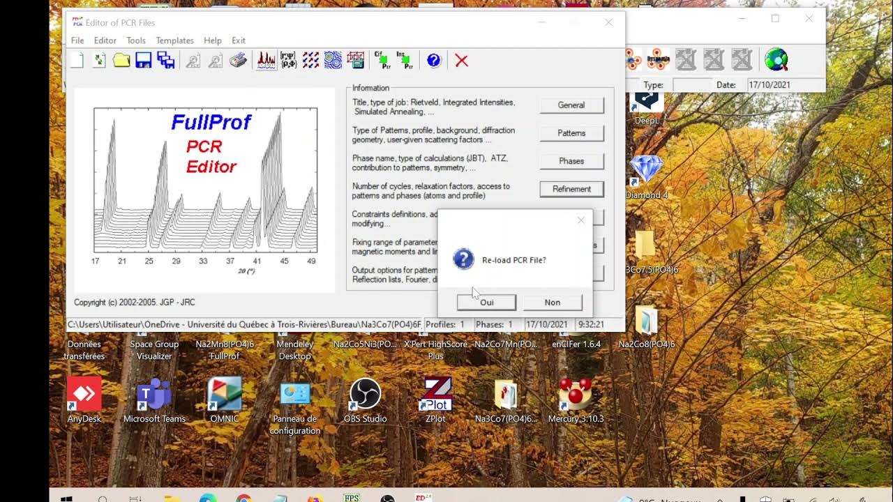 Rietveld refinement using Fullprof software - YouTube