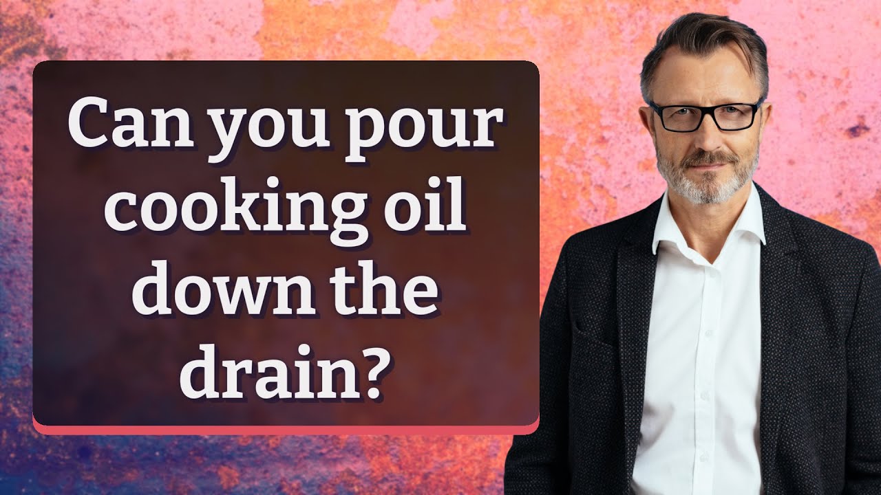 Can you pour cooking oil down the drain? - YouTube