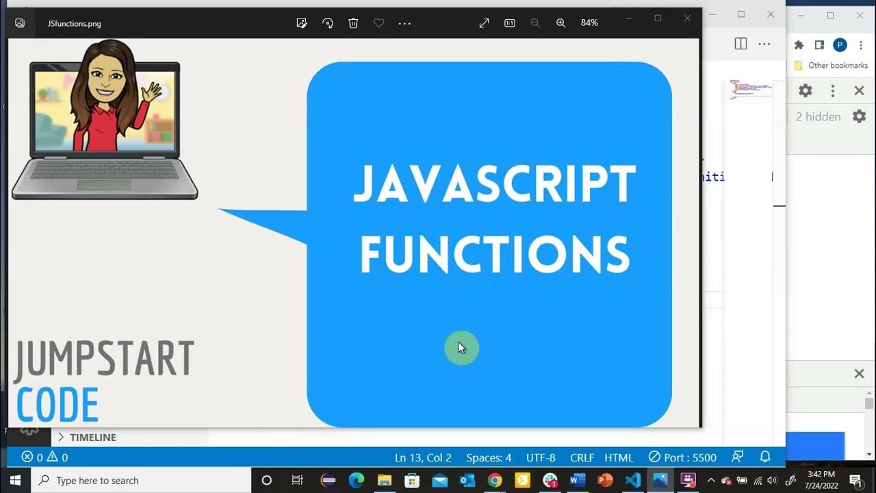 JavaScript for Beginners: Functions - Lesson1 - YouTube