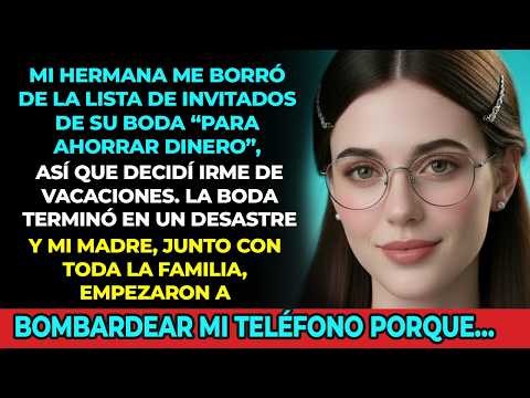 Mi hermana me sacó de la lista de su BODA “para AHORRAR dinero”… me fui de VACACIONES y entonces…