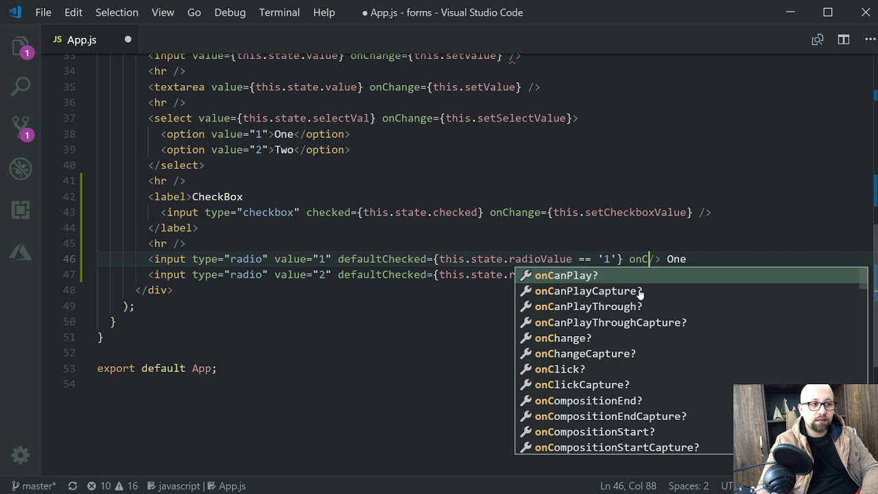 023 Reactjs بالعربية Forms Radio Youtube