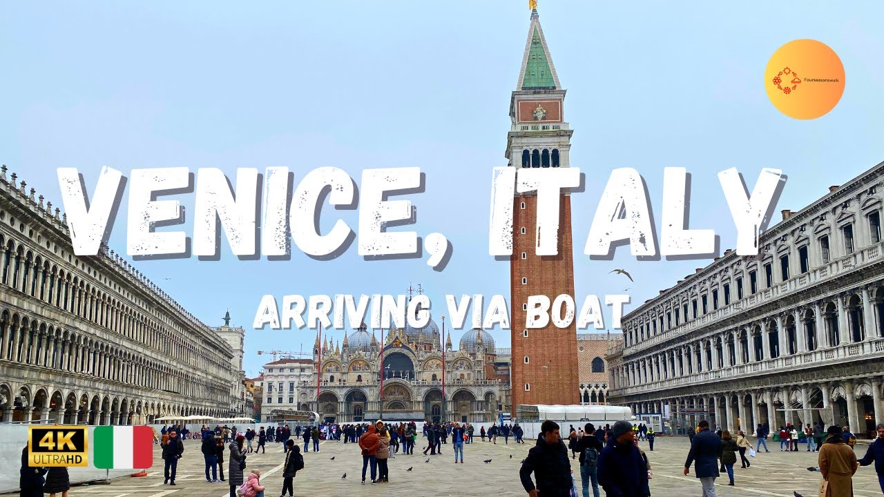 Venice, Italy 4K City Walking Tour: Tronchetto Parking Lot to Piazza ...