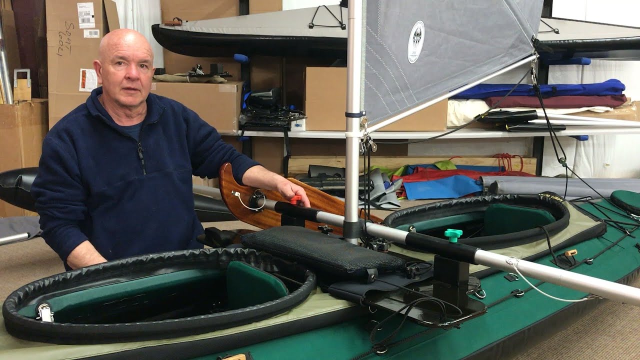 Rigging Center Mount Sail for Two Operators - YouTube