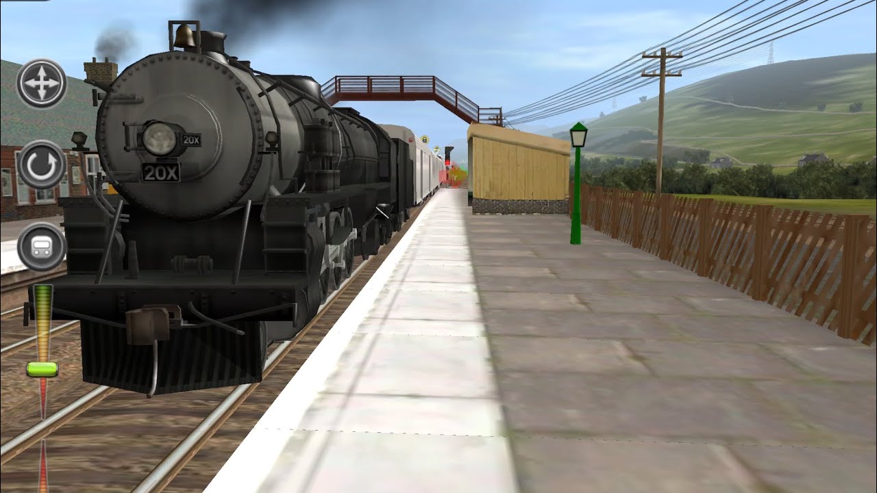 Playing TRAINZ Simulator # 2 Driving a 4-8-2 Mountain Steam Locomotive ...