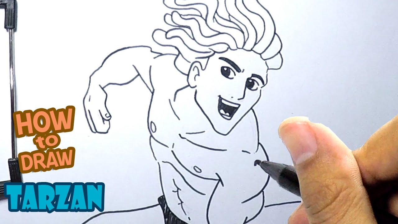 How to Draw Tarzan - YouTube