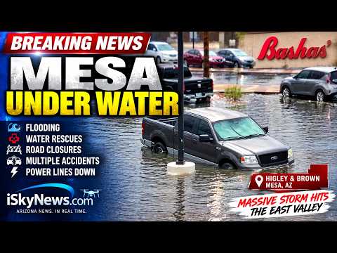 Massive Storm Slams Mesa: Flooding, Water Rescues & Road Closures