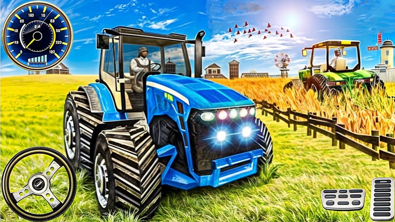 Tractor Simulator 3D Farming Game|| Worldest Long Tractor Game||Android ...