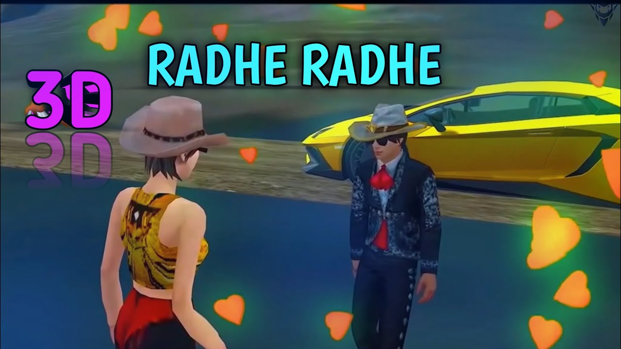Radhe Radhe 3D Song Montage Video 24k gold //Re Blue 77 - YouTube