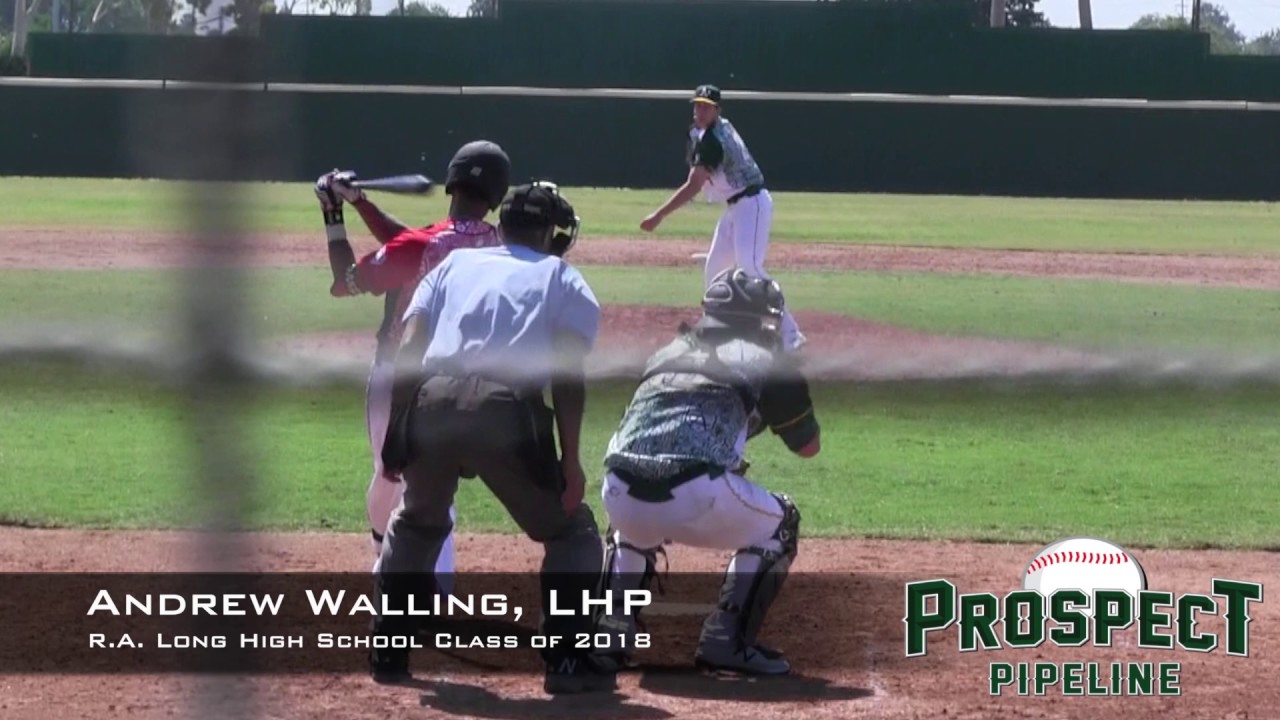 Andrew Walling Prospect Video, LHP, R A Long High School Class of 2018 ...