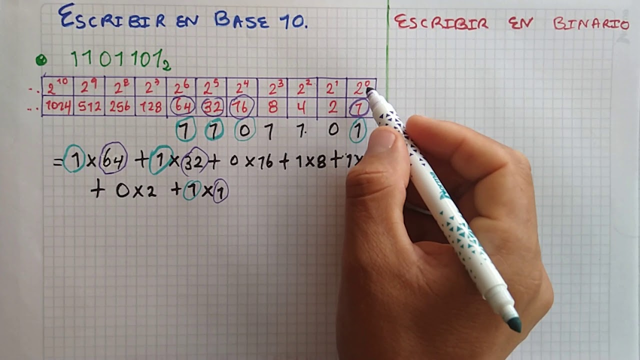 Convertir De Binario A Base 10 YouTube
