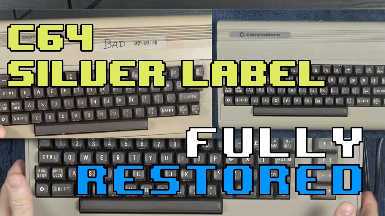 Restoring a Silver Label Commodore 64 - YouTube