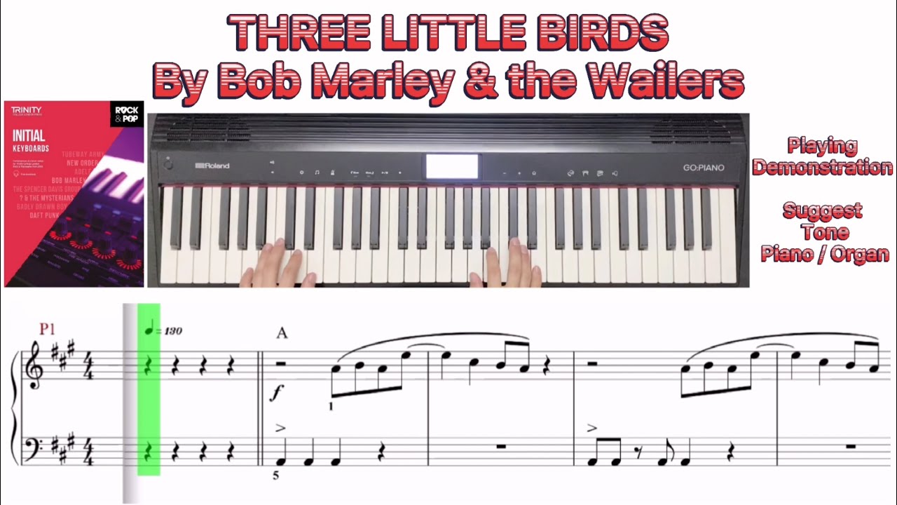 Trinity Rock & Pop Keyboards Initial - Three Little Birds (Demo & Exam ...