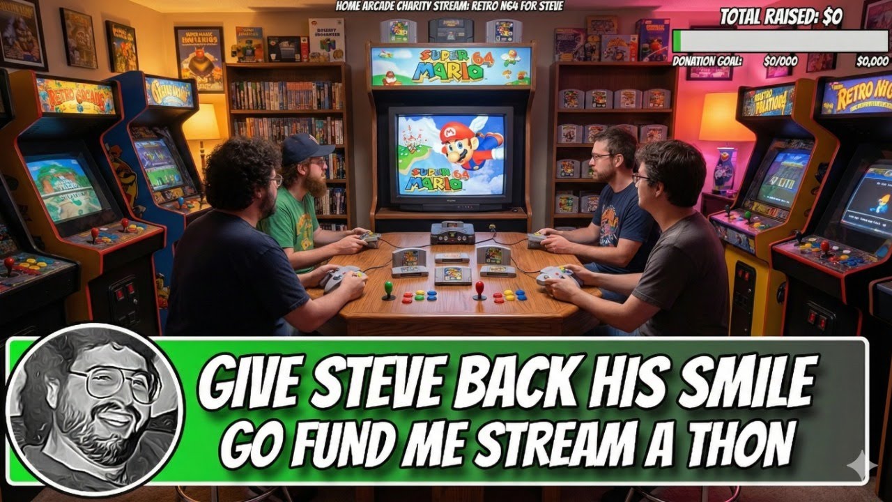 Give Steve Back His Smile Stream-a-thon - YouTube