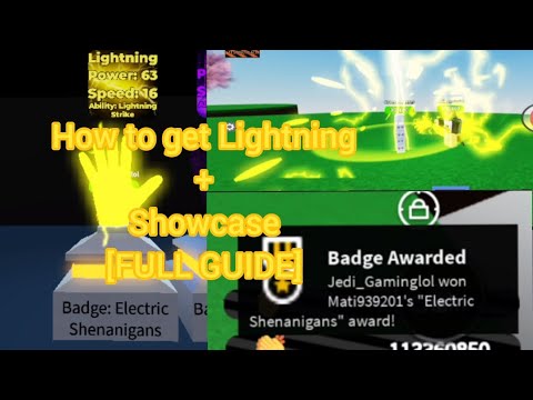 How to get Lightning + Showcase [FULL GUIDE] || Slap Battles But Bad ...