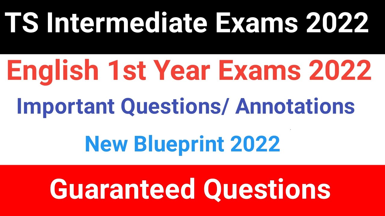 TS Inter 1st year English Important Questions| Important annotations of ...