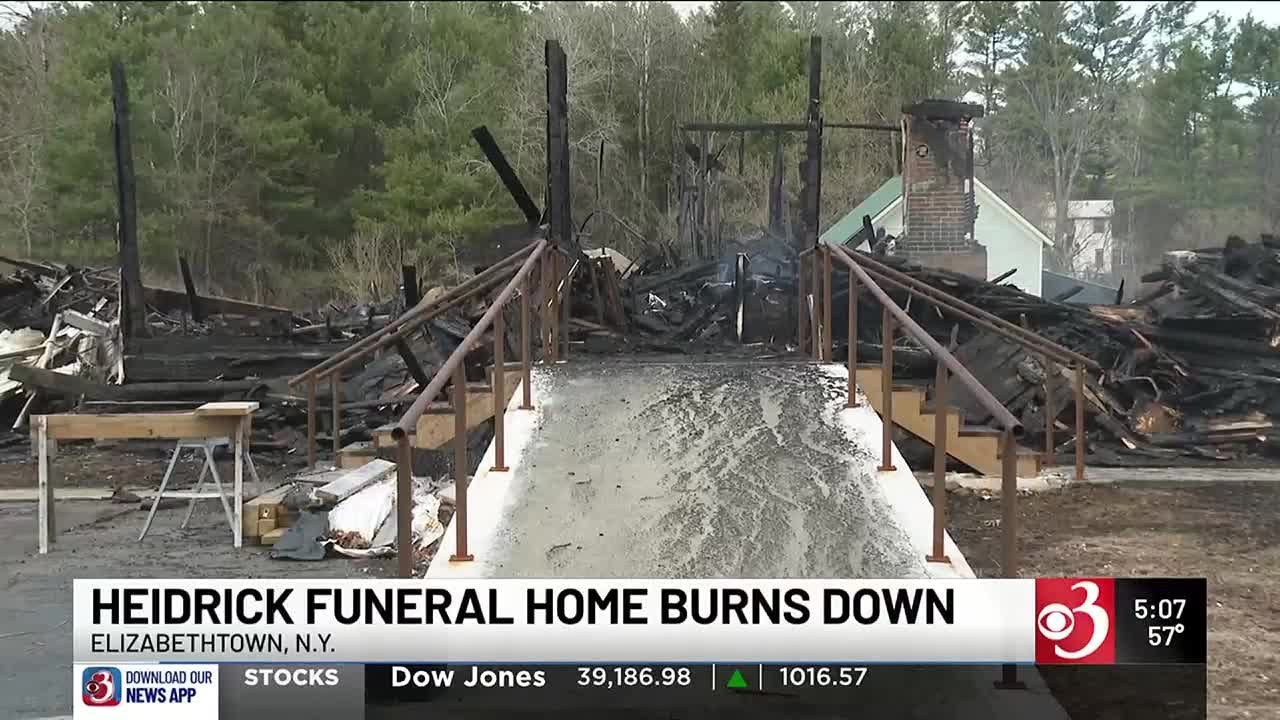 North Country funeral home destroyed by fire - YouTube