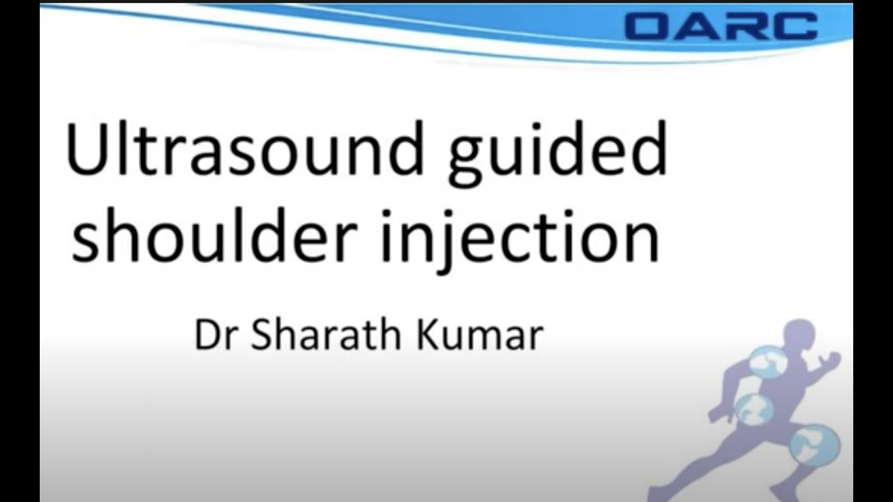 USG Guided Shoudler Joint Injection by Dr Sharath - YouTube