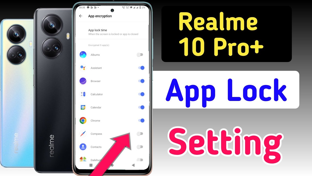 How to lock apps in Realme 10 pro plus / Realme 10 pro plus me app lock ...